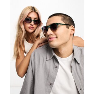 AJ Morgan - Grad School - Occhiali da sole rotondi rétro verdi a due ...