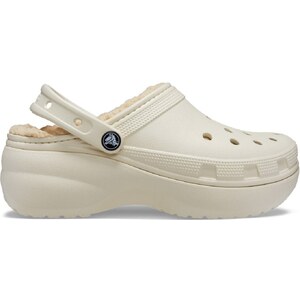 Crocs Classic Platform Lined Clog W Bone - Stileo.it