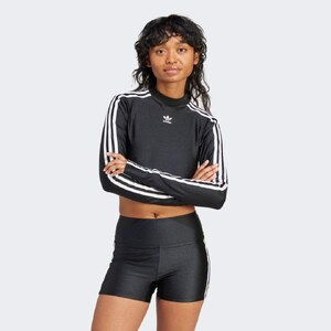 adidas Maglia 3-Stripes Cropped Long Sleeve - Stileo.it