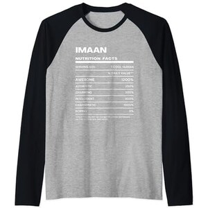 Imaan Nutrition Facts Name Funny Birthday Imaan Dichiarazione ...