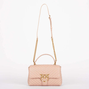 Pinko borsa classic lady puff chevron cipria - Stileo.it