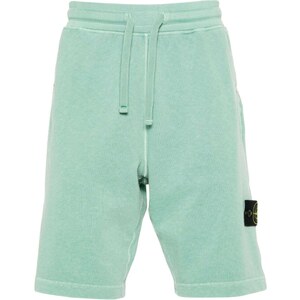 Stone Island Bermuda in felpa light green - Stileo.it