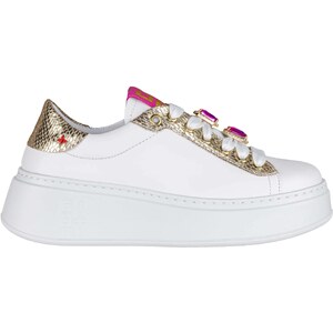 GIO+ SNEAKERS PIA38B COMBI BIANCO/PLATINO GRANCHIO - Stileo.it