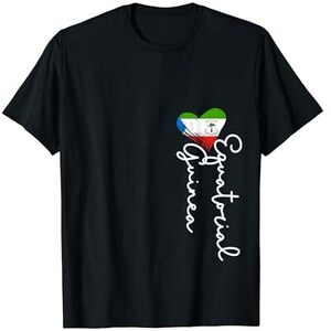 I Love Equatorial Guinea Tee Vintage Bandiera della Guinea Equatoriale ...