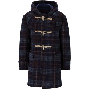 Cappotto Montgomery A Quadri Cuff Blu Bob - Stileo.it