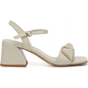 Jeannot sandali donna panna con cinturino alla caviglia - Stileo.it