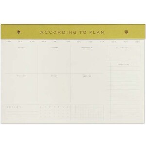 Designworks Ink planner settimanale Weekly Notepad Matcha - Stileo.it