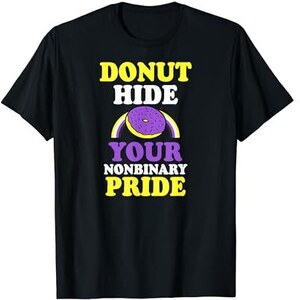 Nonbinary Pride Flag Aesthetic Merch Accessories Ciambella Nascondi il ...