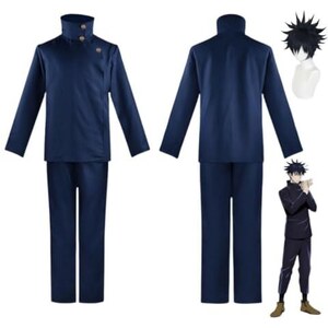MIGUOO Anime Jujutsu Kaisen Fushiguro Megumi Cosplay Outfit Halloween ...
