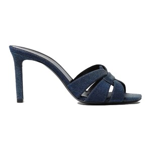 Saint Laurent Tribute Denim Mules - Stileo.it