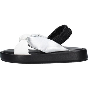 Paolo Mattei Sandali Nero Bianco Argento - Stileo.it