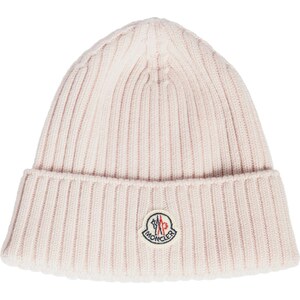MONCLER Cappello Beanie In Lana Extrafine Con Logo - Stileo.it