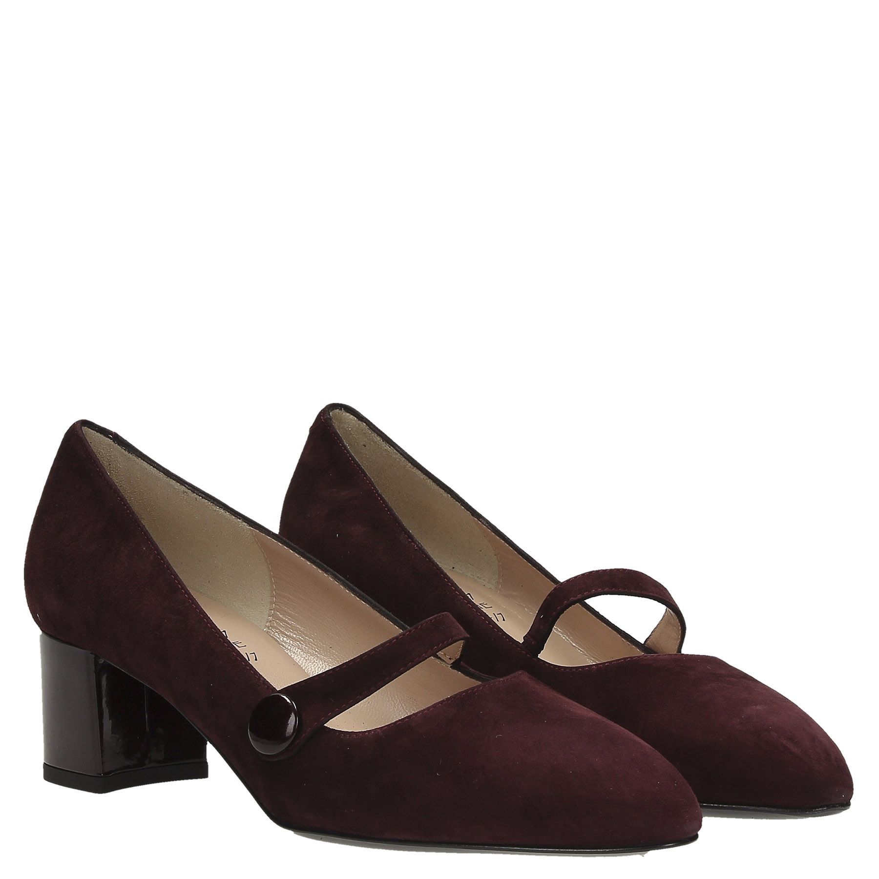 Zone 24-7 by Moda di Fausto Mary Jane Bordeaux - Stileo.it
