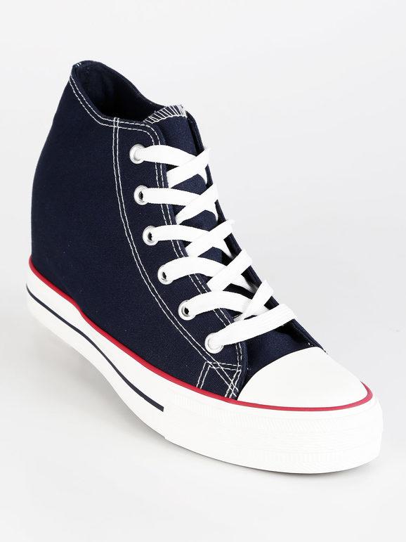 Original Marines Sneakers donna alte con zeppa interna Sneakers con ...