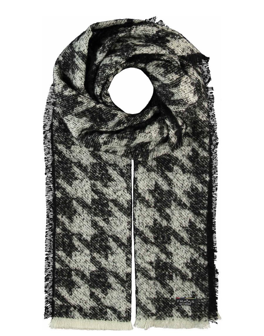 Stola Fraas Buckingham Palace in Cashmink pied-de-poule - Stileo.it