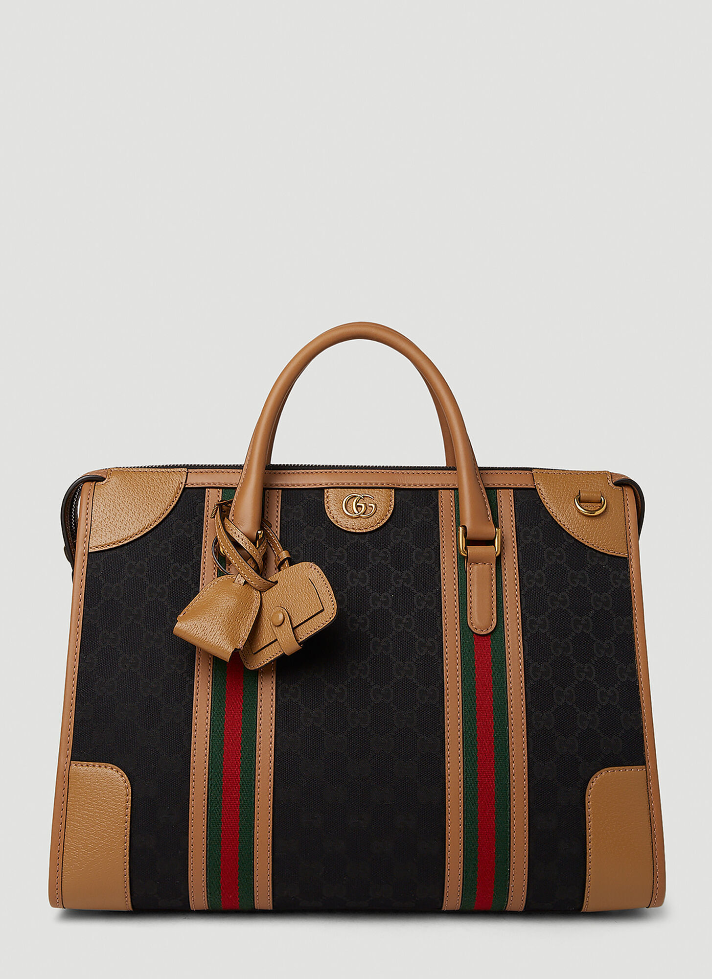 Gucci Bauletto Large Duffle Bag in Black | LN-CC male Black 100% ...