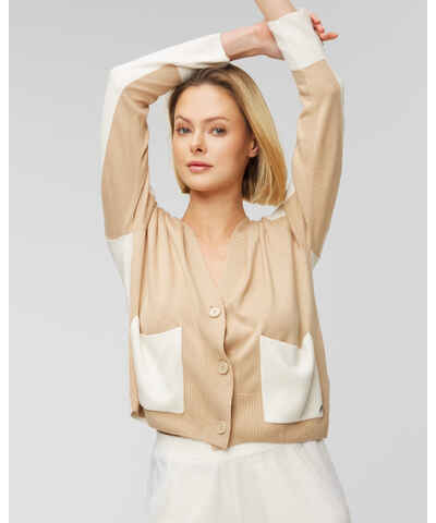 Maglieria primaverile di seta nude da donna, Primavera/Estate 2025 ...