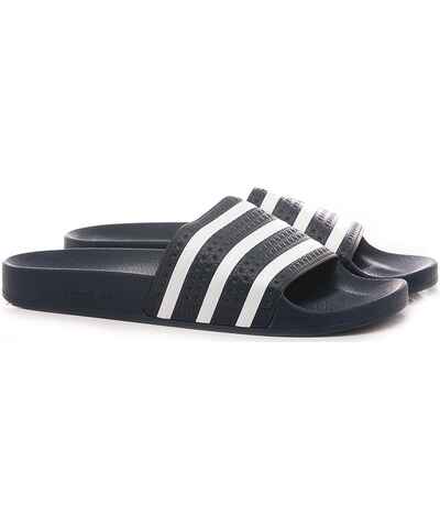 Adidas Adilette Infradito e ciabatte con gioiello bianchi e neri da ...