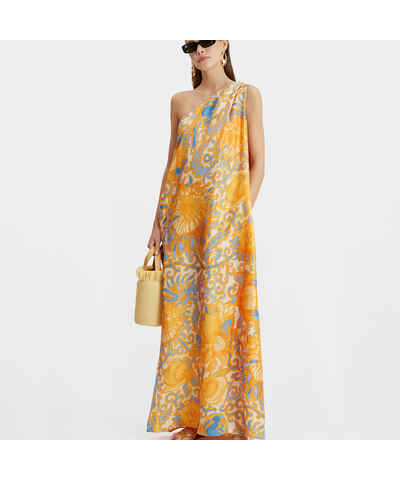 Vestiti di seta lunghi monospalla da donna LA DOUBLE J, Estate 2024 ...