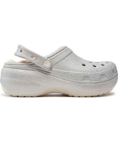 Crocs Classic Platform Lined Clog Scarpe con plateau argento in saldo ...