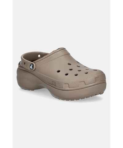Crocs Classic Platform Lined Clog Scarpe con plateau marroni, Autunno ...