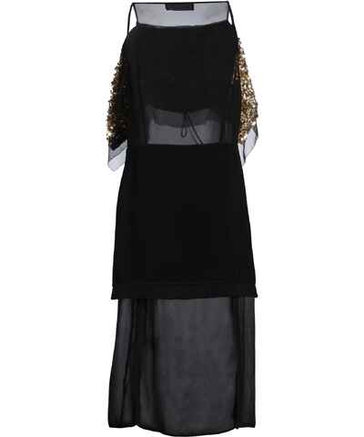 Vestiti di seta con paillettes da cerimonia monospalla da donna ...