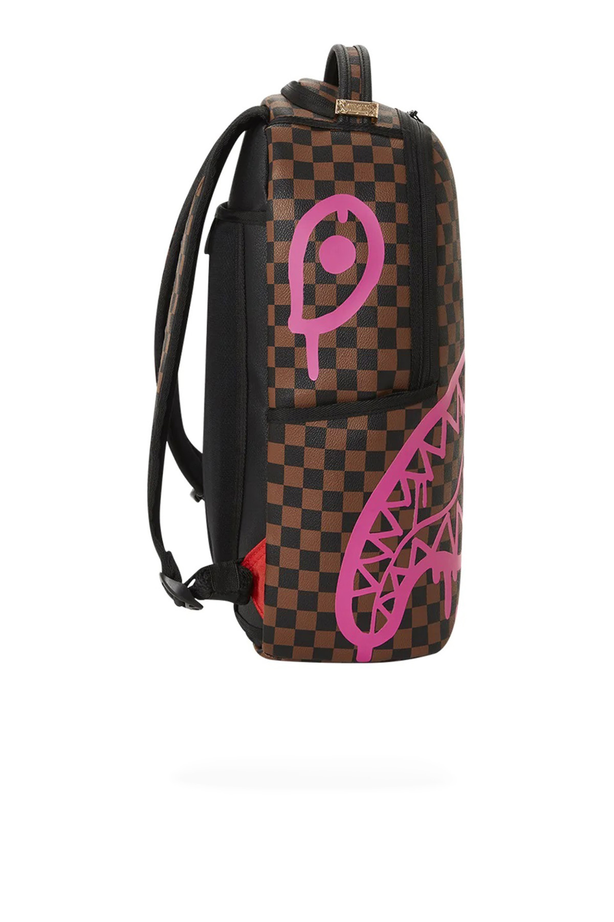 SPRAYGROUND Zaino PINK DRIP BROWN CHECK DLX - Stileo.it