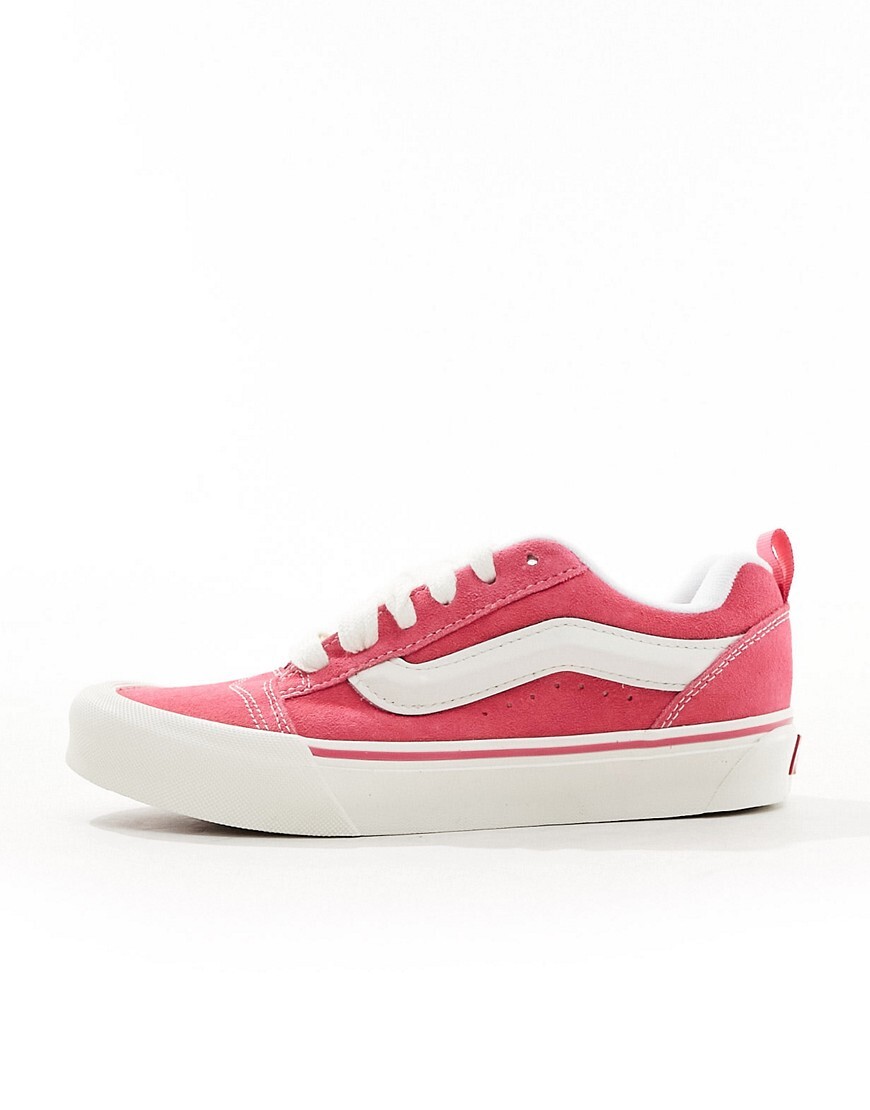 Vans - Knu Skool - Sneakers rosa e bianche - Stileo.it
