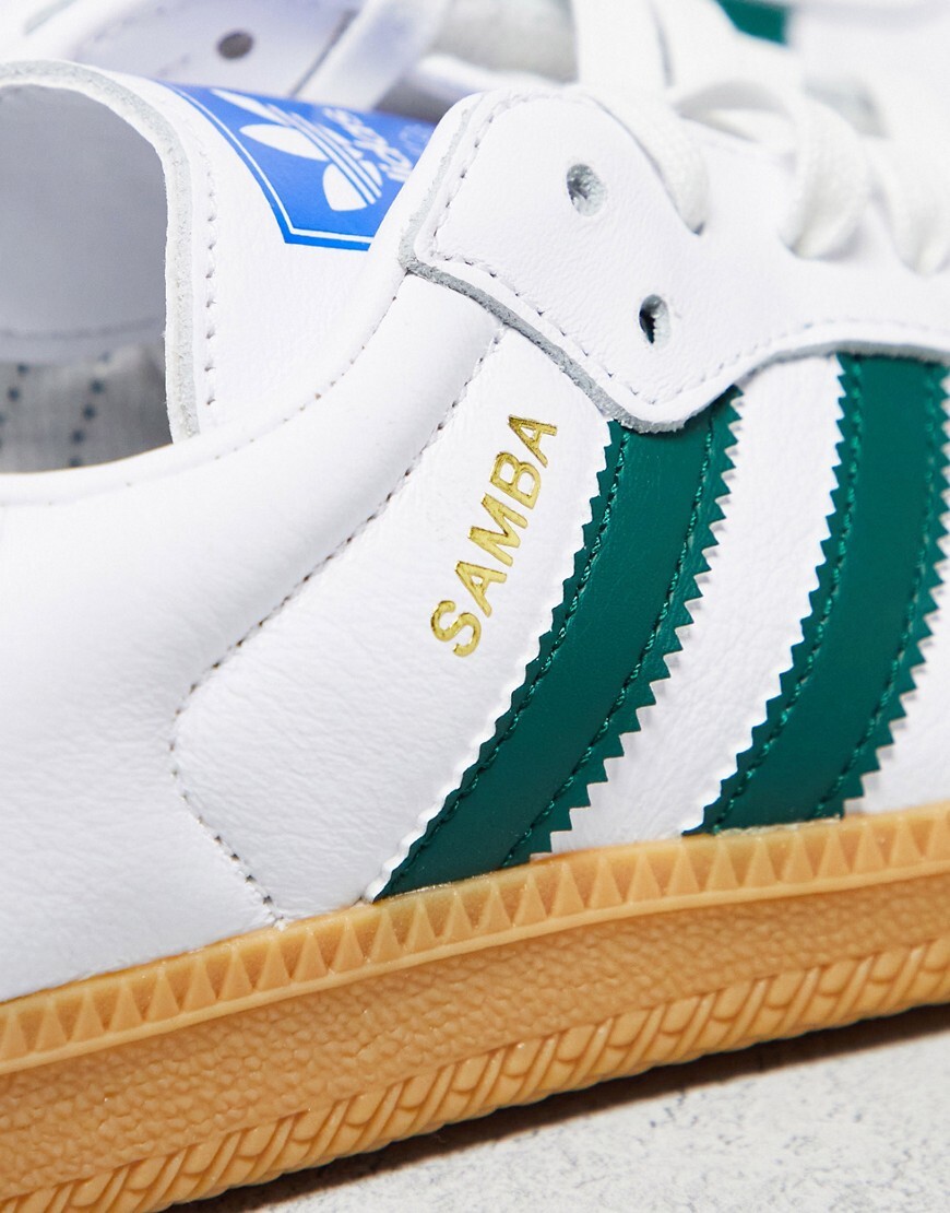 adidas Originals - Samba OG - Sneakers bianche e verdi-Multicolore ...