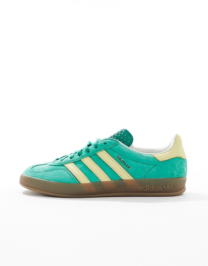 adidas Originals - Gazelle Indoor - Sneakers verdi e gialle-Multicolore ...