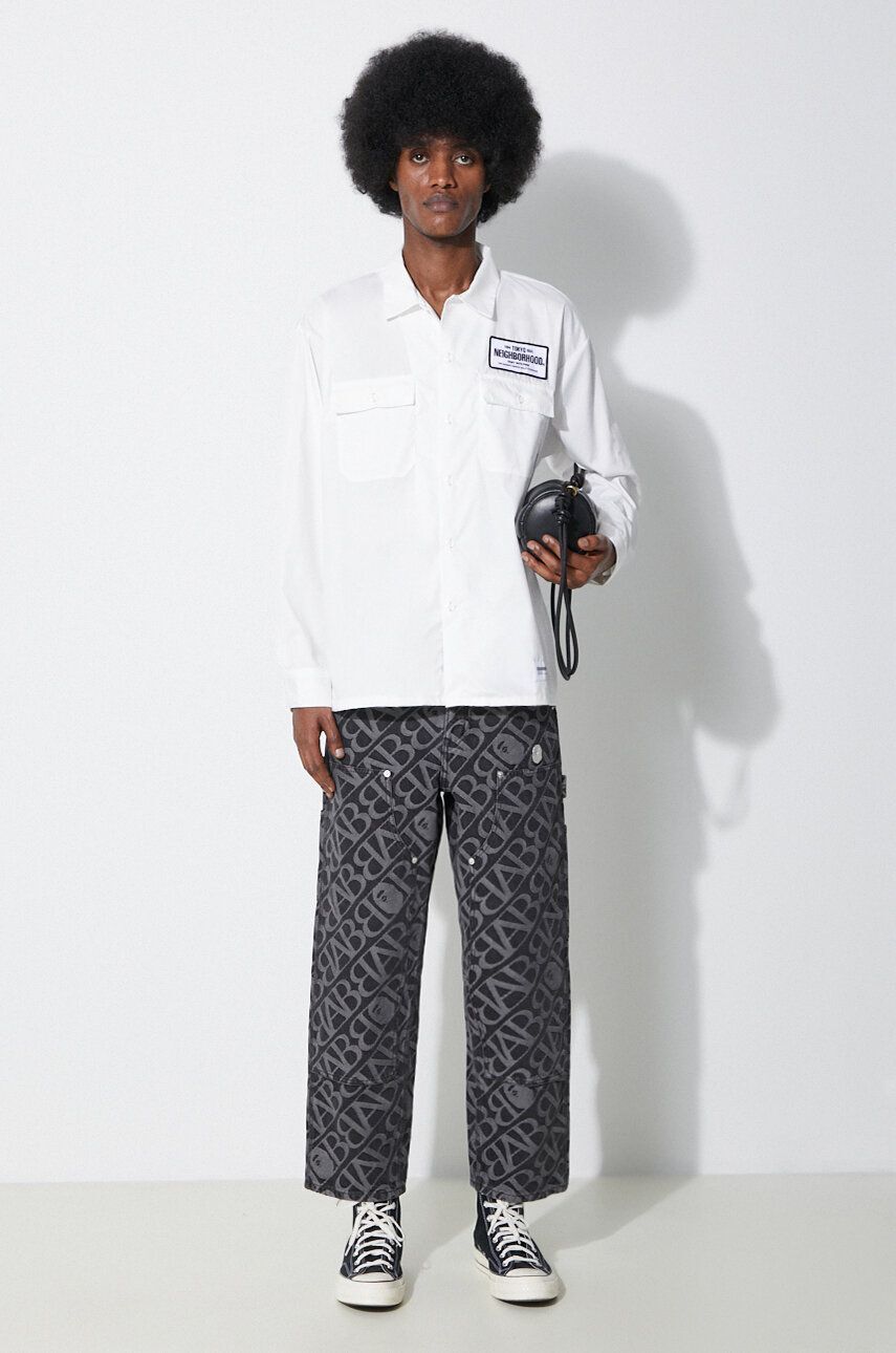 A Bathing Ape jeans in cotone Metal One Point Double Knee Denim Work ...