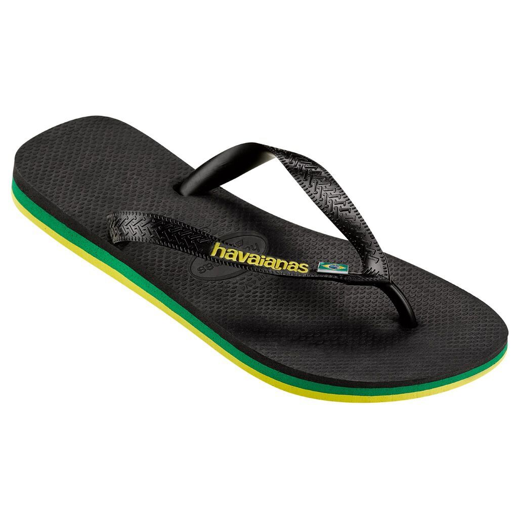 HAVAIANAS Infradito unisex BRASIL LAYERS Nero - Stileo.it