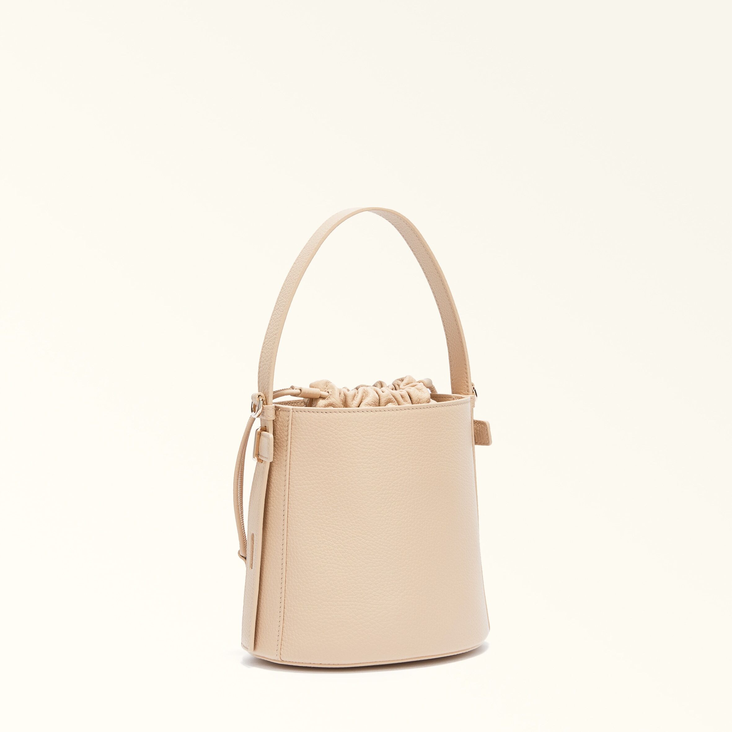 Furla Giove Borsa A Secchiello Grano Beige Pelle Di Vitello Granata ...