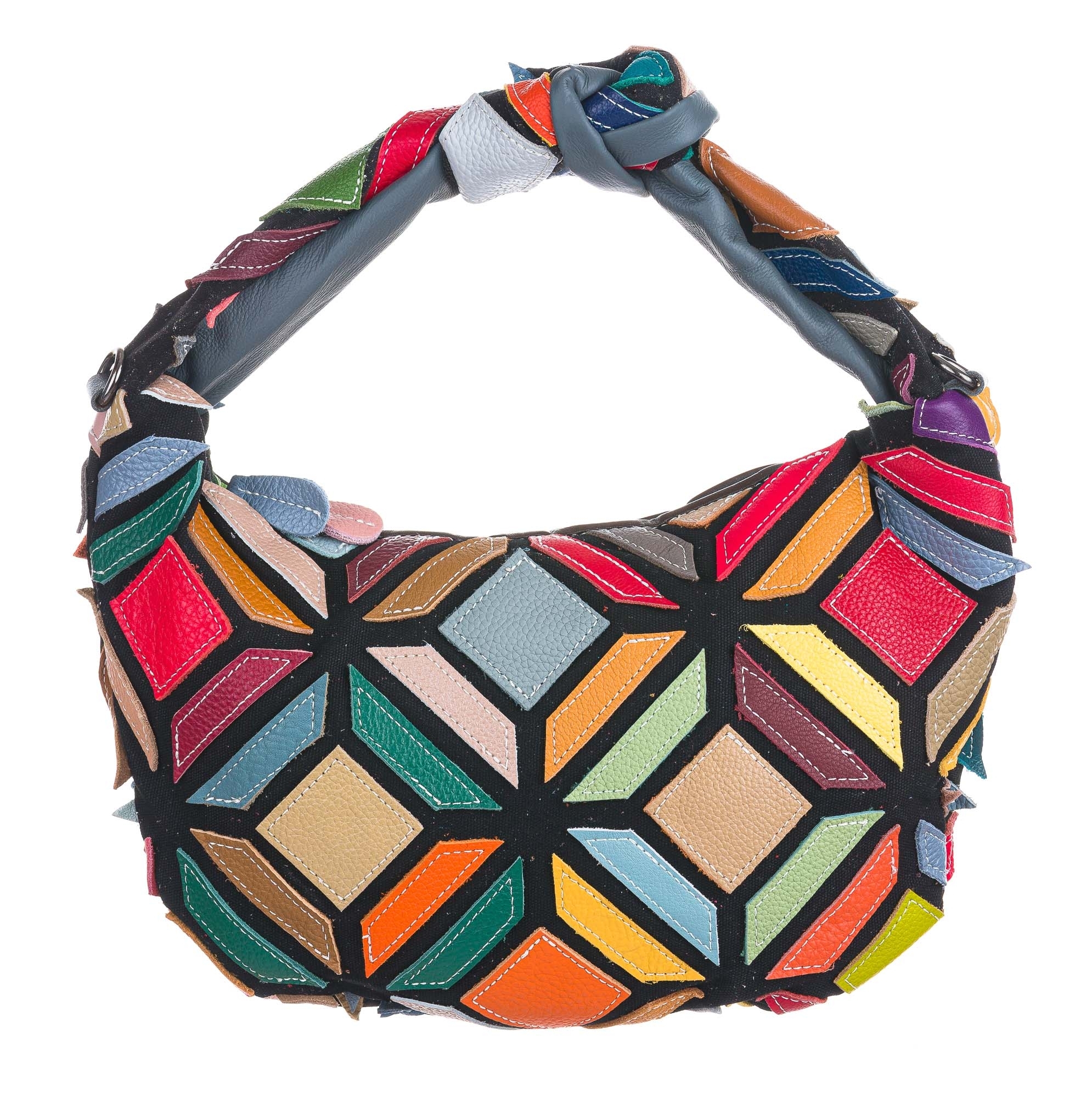 Borsa donna in vera pelle ARIANNA DINI mod. MELANIA, MULTICOLORE random ...