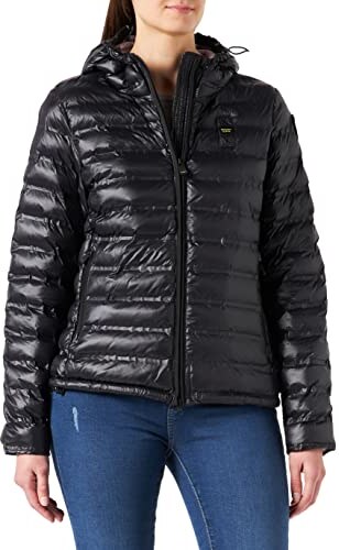 Blauer Giubbini Corti Imbottito Ovatta Giacchetto, 999 Nero, S Donna ... Blauer Giubbini Corti Imbottito Ovatta Giacchetto, 999 Nero, S Donna ...
