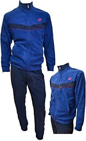 Lotto Tuta Uomo Pile con Zip - Tuta Uomo Completa - Tuta Uomo Invernale ...