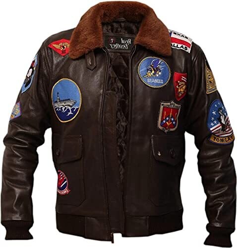 EU Fashions Tom Cruise Gun 2022 Cockpit G1 Pilot Aviator Toppe Bomber ...
