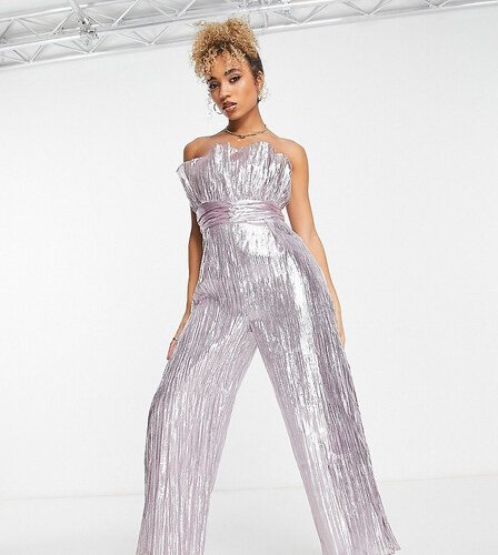 Esclusiva Collective The Label - Tuta jumpsuit a fascia con vita ...