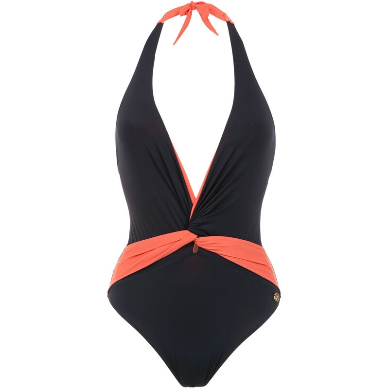 Brigitte Costume intero con design a pannelli - Blu - Stileo.it