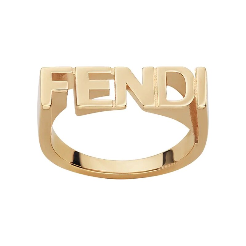 Fendi Anello con logo - Oro - Stileo.it
