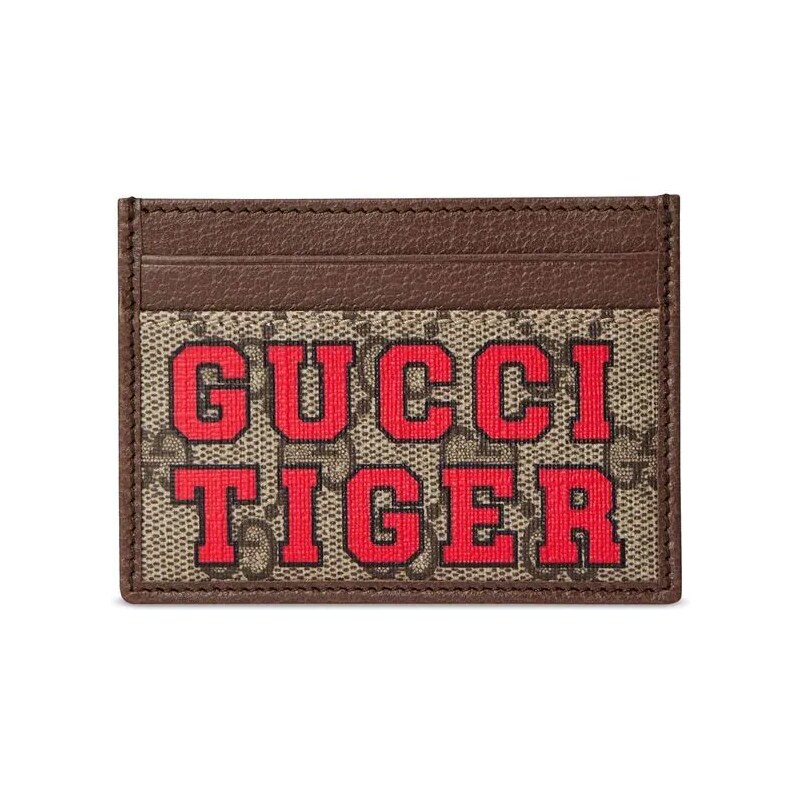 Gucci Portacarte Gucci Tiger - Toni neutri - Stileo.it
