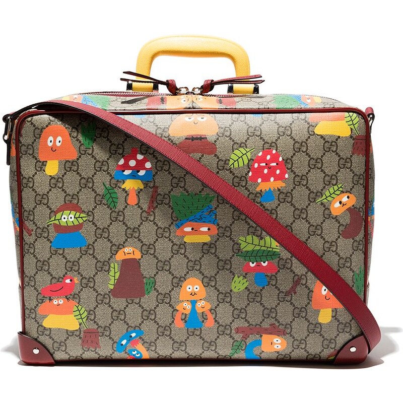 Gucci Kids Valigia GG Supreme con stampa - Toni neutri - Stileo.it