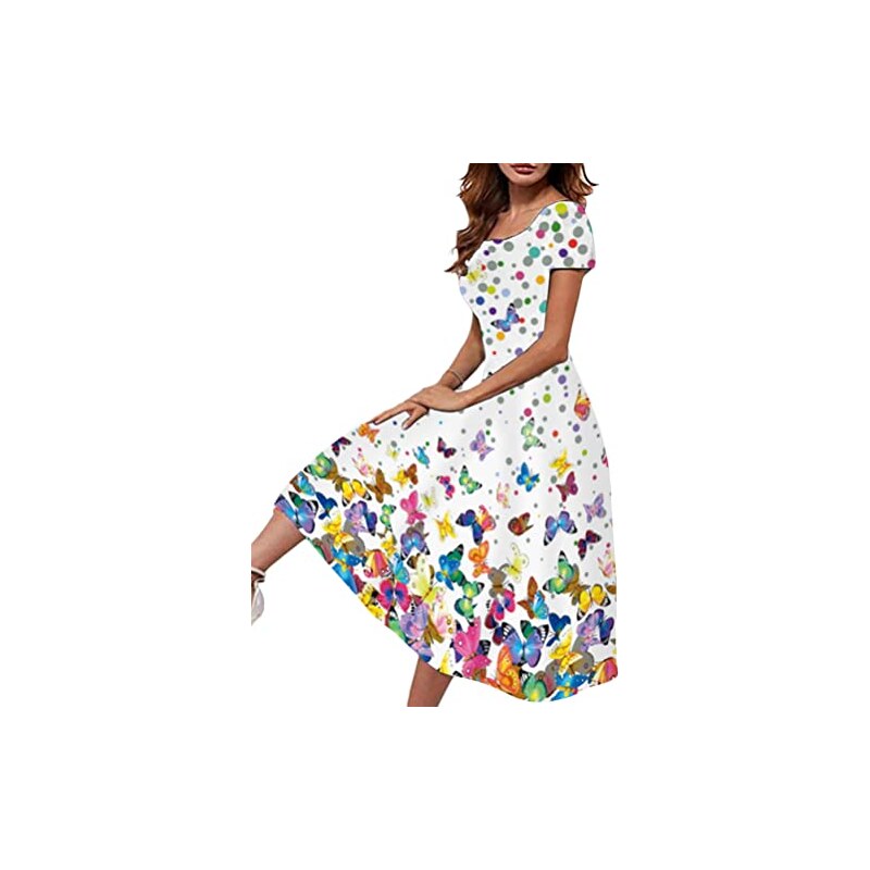 Onsoyours Vestiti Donna Estivi Lunghi Casual Eleganti Abiti Donna ...