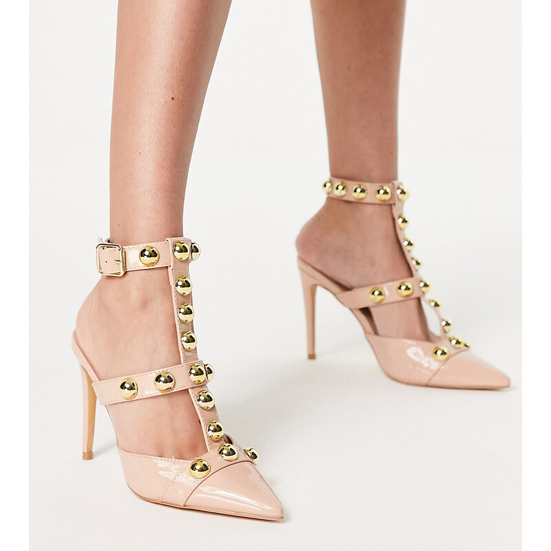 London Rebel Leather Wide Fit London Rebel - Scarpe a pianta larga con ...