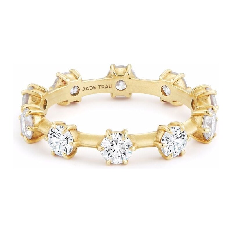 Jade Trau Anello Kismet medio in oro 18kt con diamanti - Stileo.it