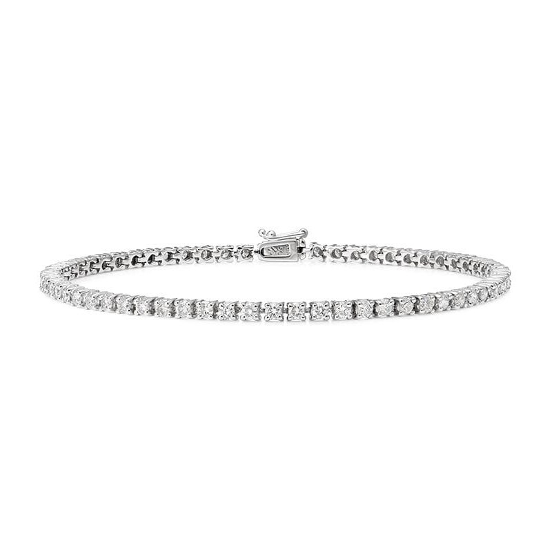 777 Bracciale tennis in oro bianco 18kt con diamanti - 114 - White ...
