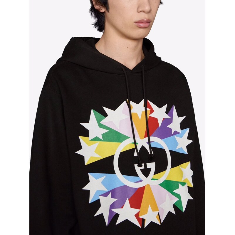 Gucci Felpa Interlocking G - Nero - Stileo.it