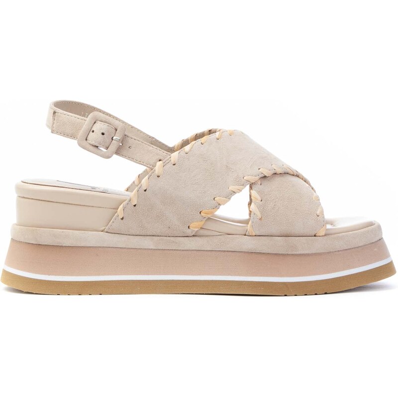 Jeannot 483 Sandalo Fasce Incrocio Zeppa 70. Donna - Stileo.it