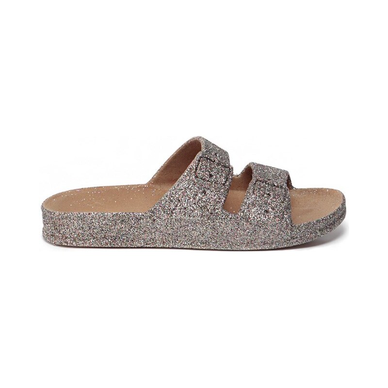 Cacatoes Do Brasil `Trancoso` Flat Sandals In Pvc With Glitter - Stileo.it