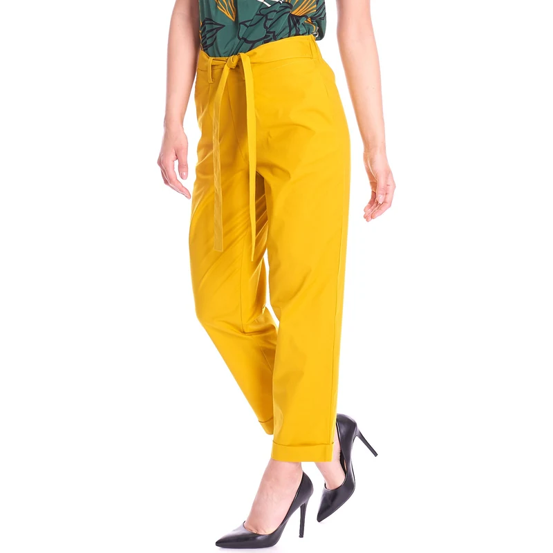 Maria Bellentani - Pantalone Maria Bellentani Con Pinces 40 Giallo ...